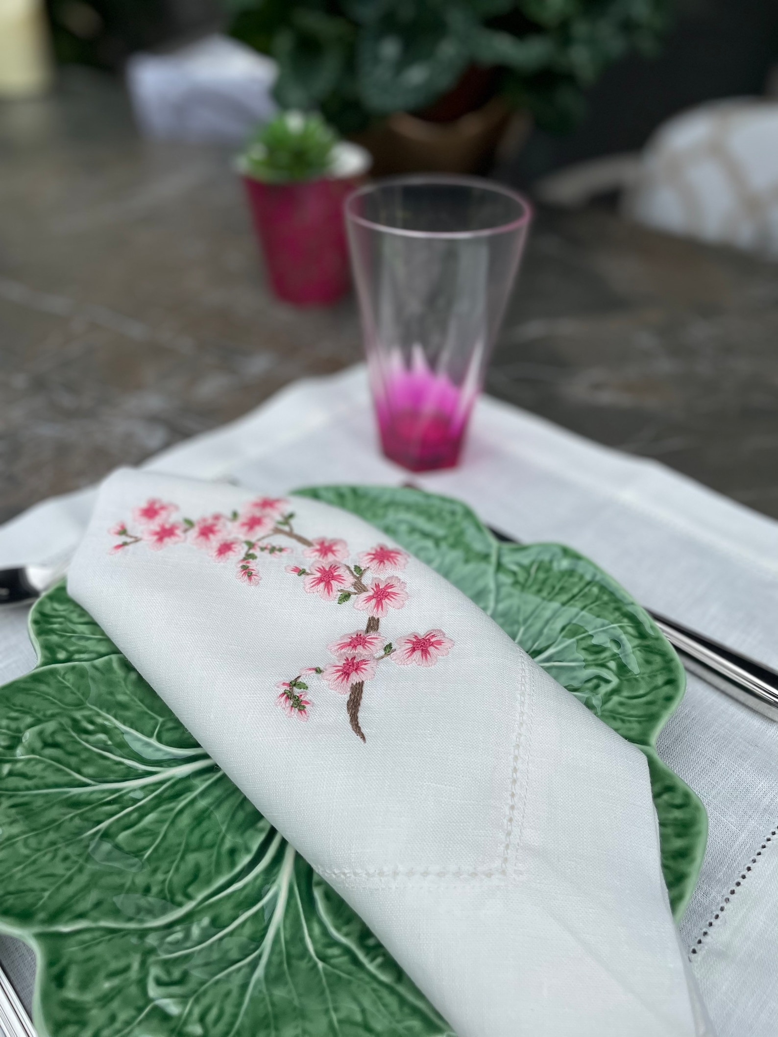 Hand Embroidered Linen Cloth Napkins Set of 6 Floral - Etsy