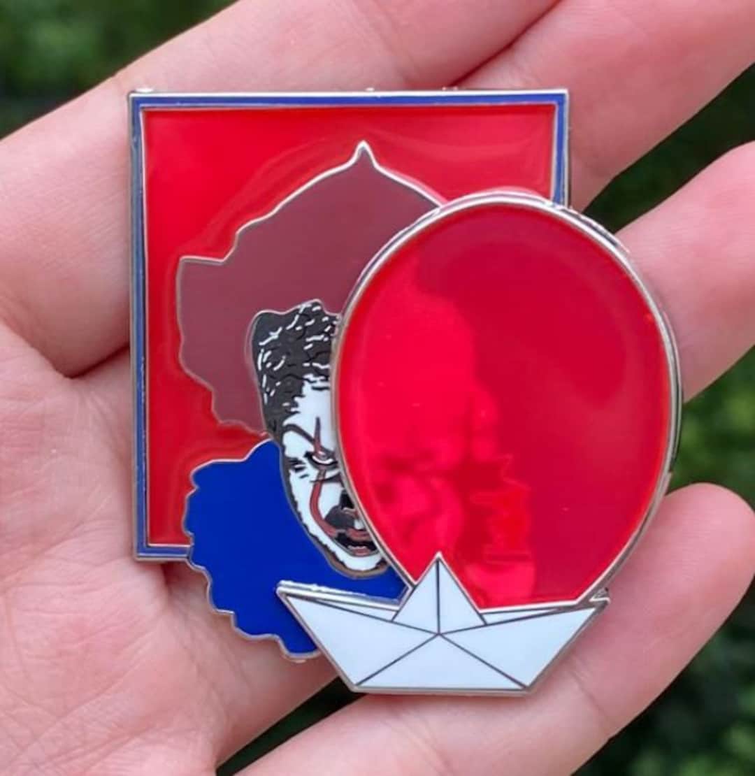 Enamel Pin - PENNYWISE the Dancing Clown Inspired 2" Hard Enamel Pin ...
