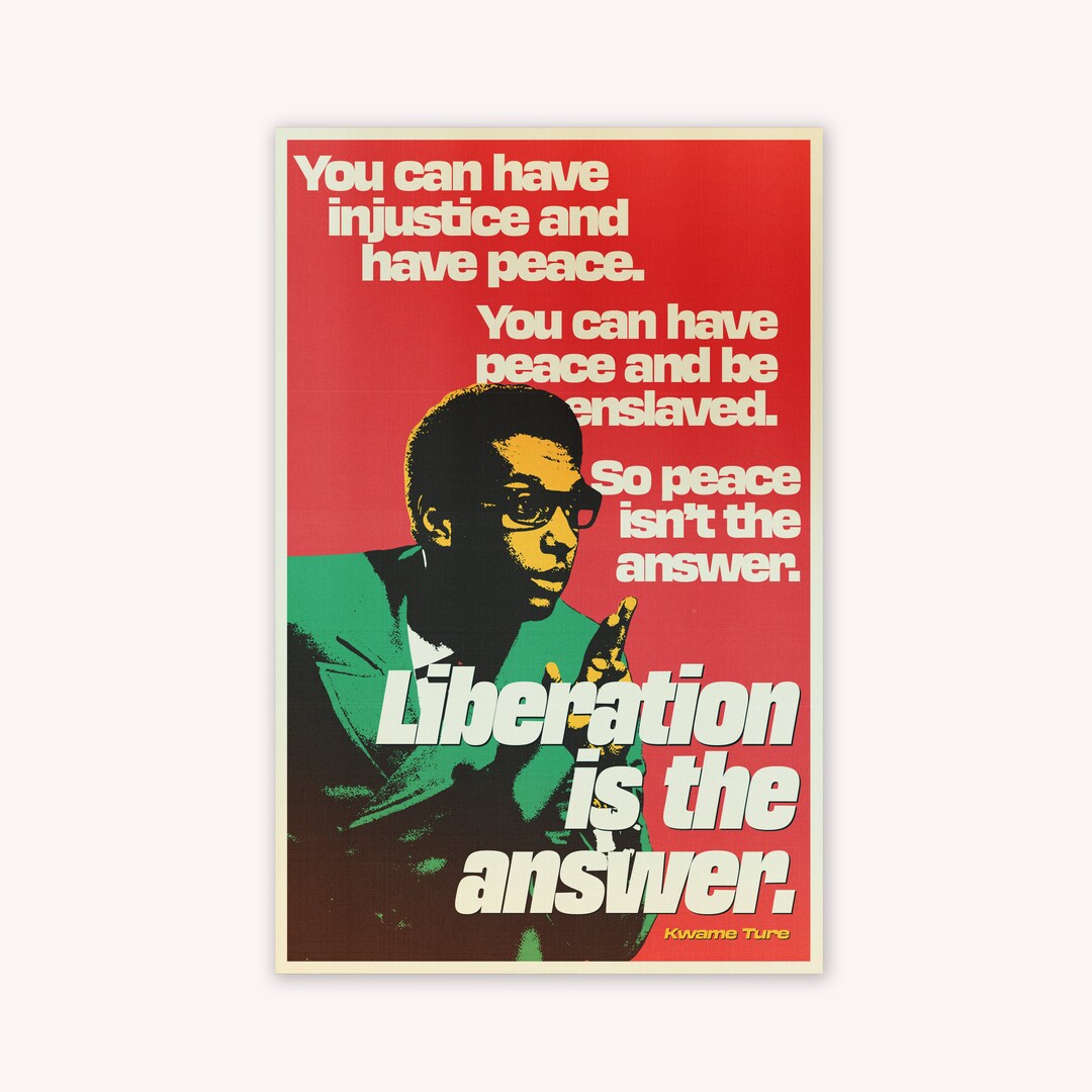 Liberation is the Answer Kwame Ture - Etsy