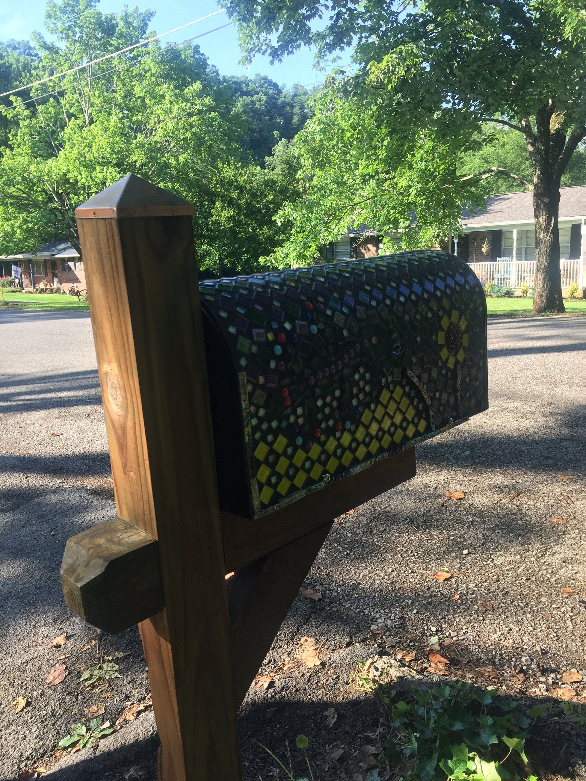 Custom Made Mosaic Tile Mailbox Made to Your Specifications, Totally ...