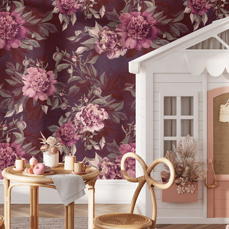 Removable Wallpaper Purple - Etsy