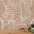 Minimalist Abstract Lines Wallpaper Removable Self Adhesive Brown Boho ...