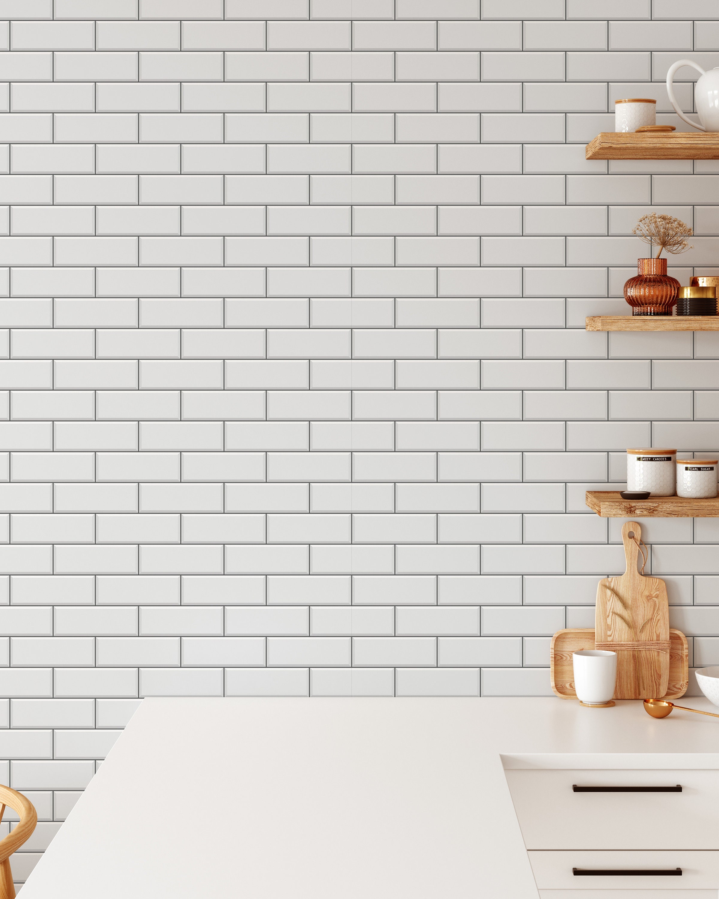 Subway Tile Wallpaper Removable Self Adhesive Tile Wallpaper - Etsy