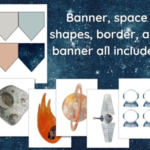 Space Theme Bulletin Board Kit - Etsy