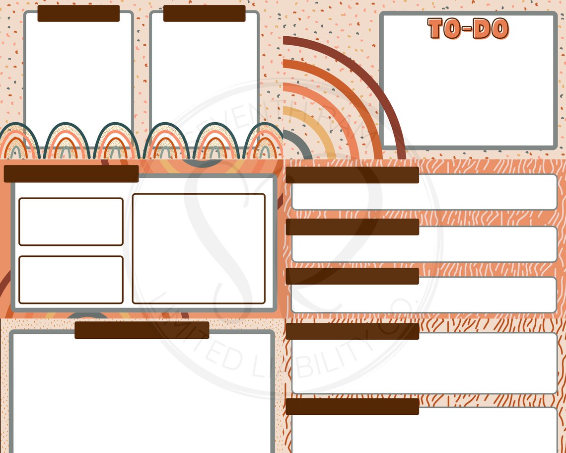 Boho Rainbow Teacher Slides Template - Etsy