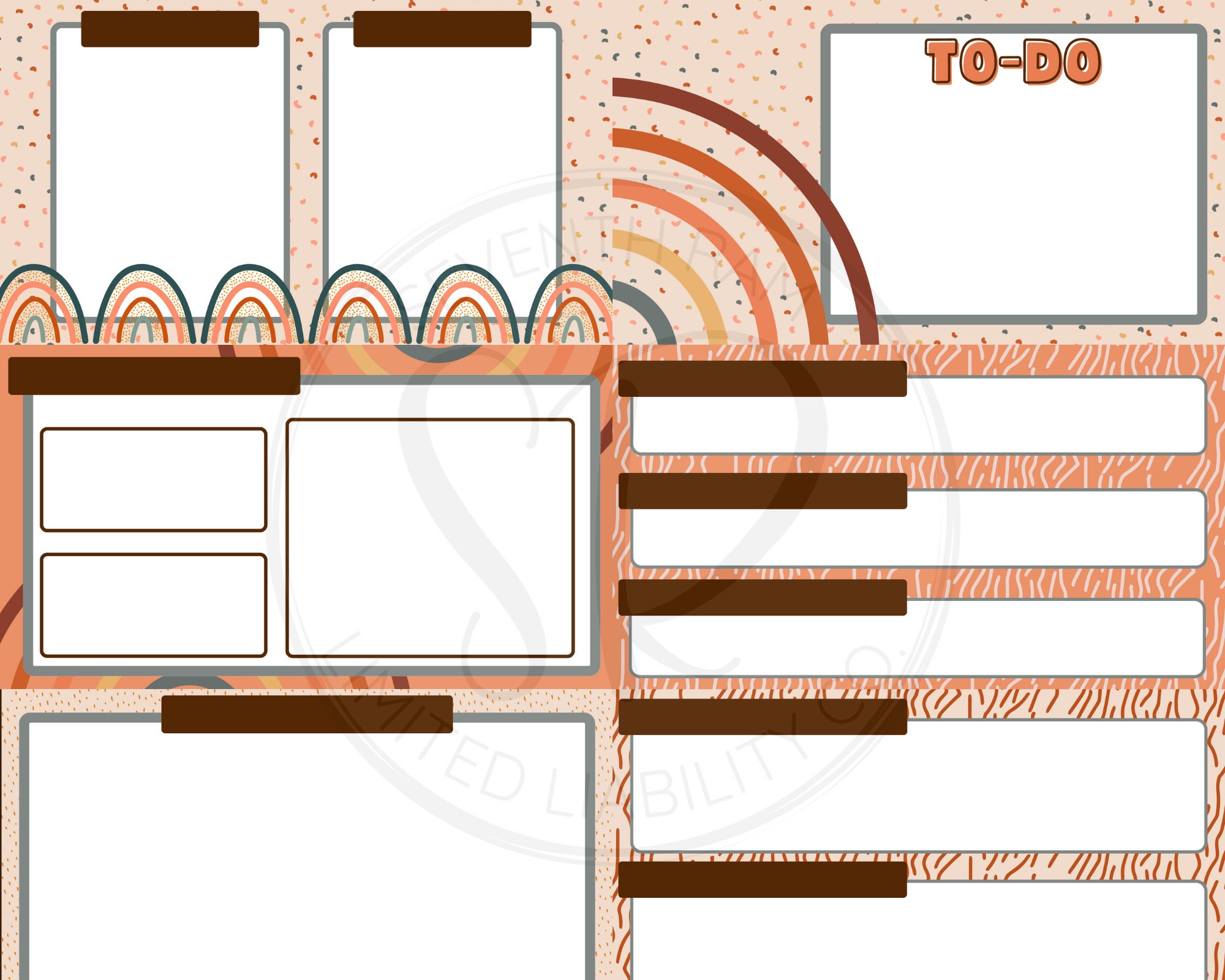 Boho Rainbow Teacher Slides Template - Etsy