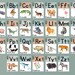 Neutral Safari Alphabet Posters - Etsy