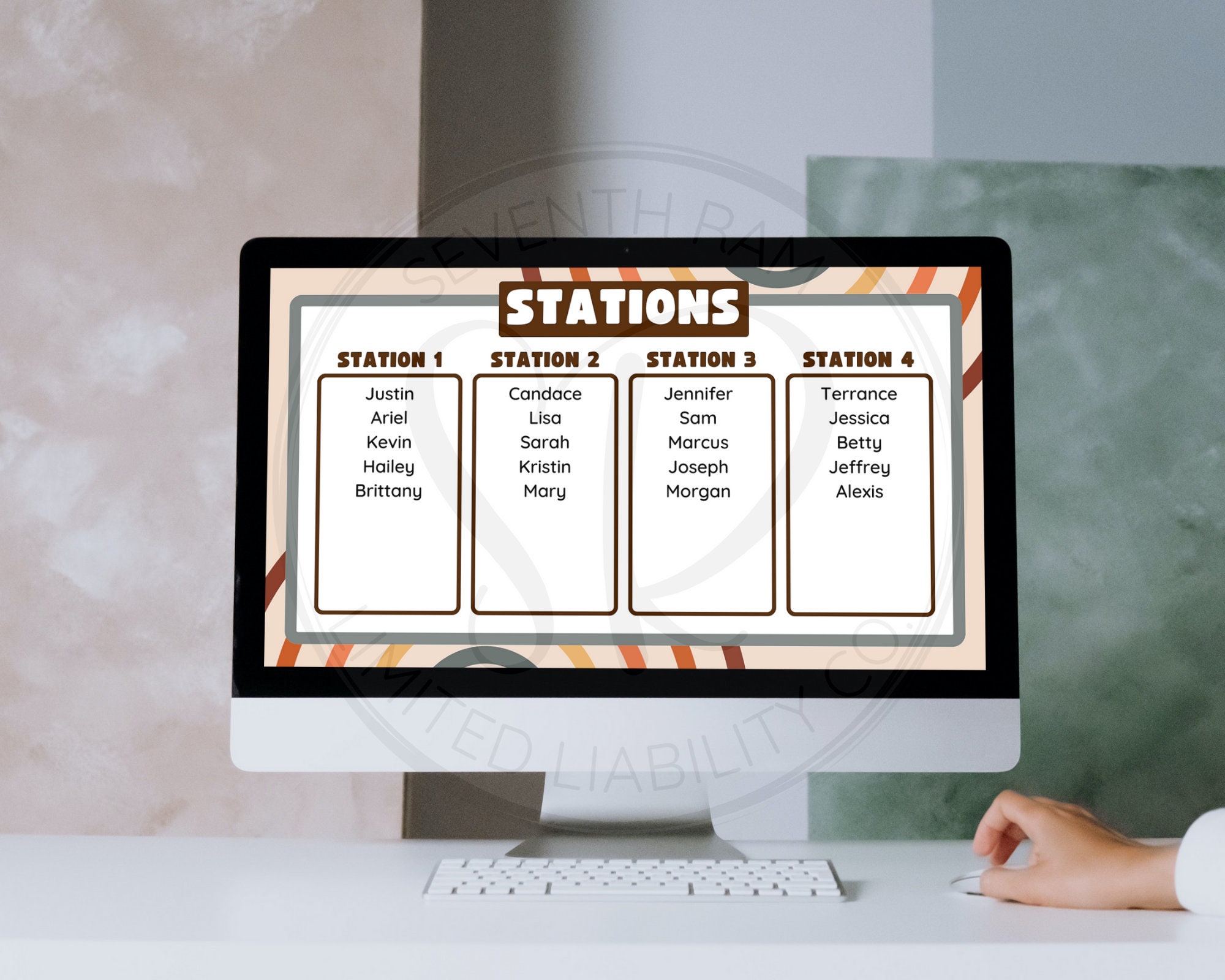 Boho Rainbow Teacher Slides Template - Etsy