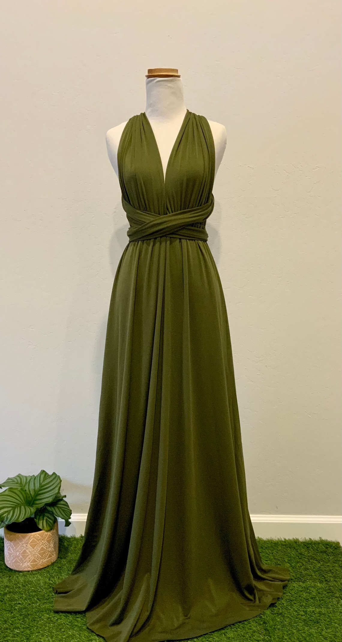 Army Green Prom Dress Bridesmaids Dress Elegant Simple - Etsy
