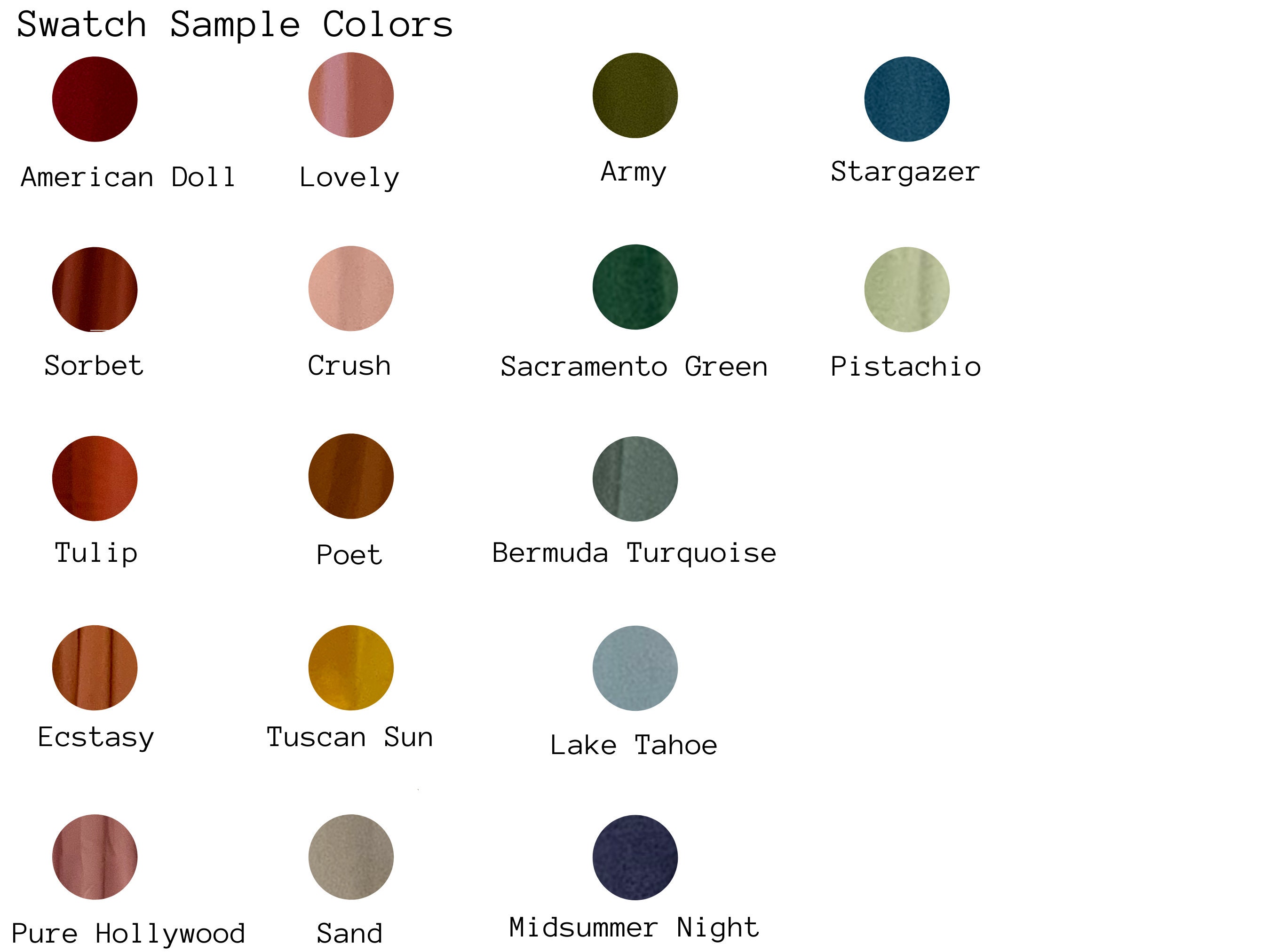 Swatch Sample - Etsy