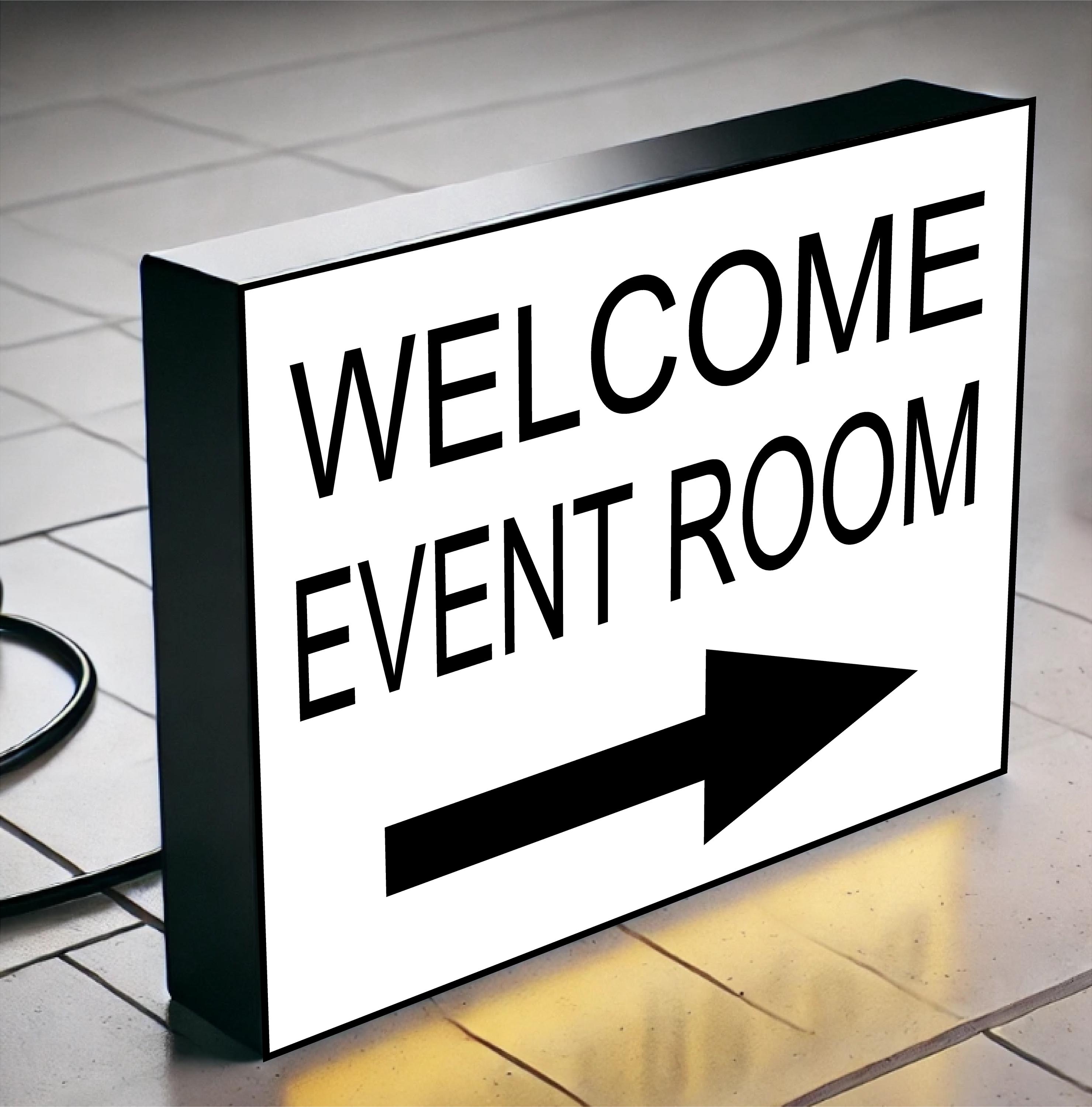 Personalized LED Box Sign - Custom Illuminated Business Signs - Indoor ...