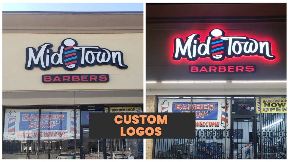Custom 3D LED Light-up Business Signs | Personalized Exterior ...