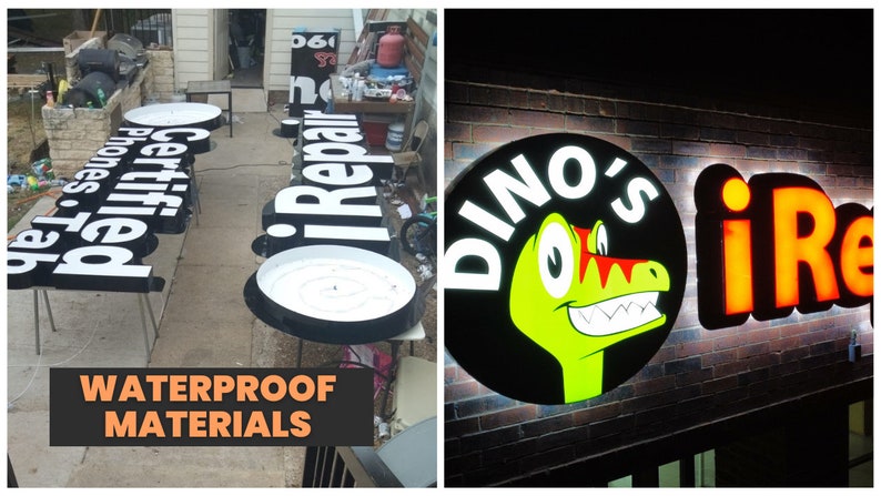 Custom 3D LED Light-up Business Signs | Personalized Exterior ...