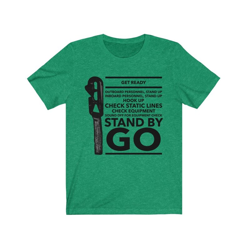 Airborne Static Line, Jumpmaster Commands - Unisex Jersey Short Sleeve ...