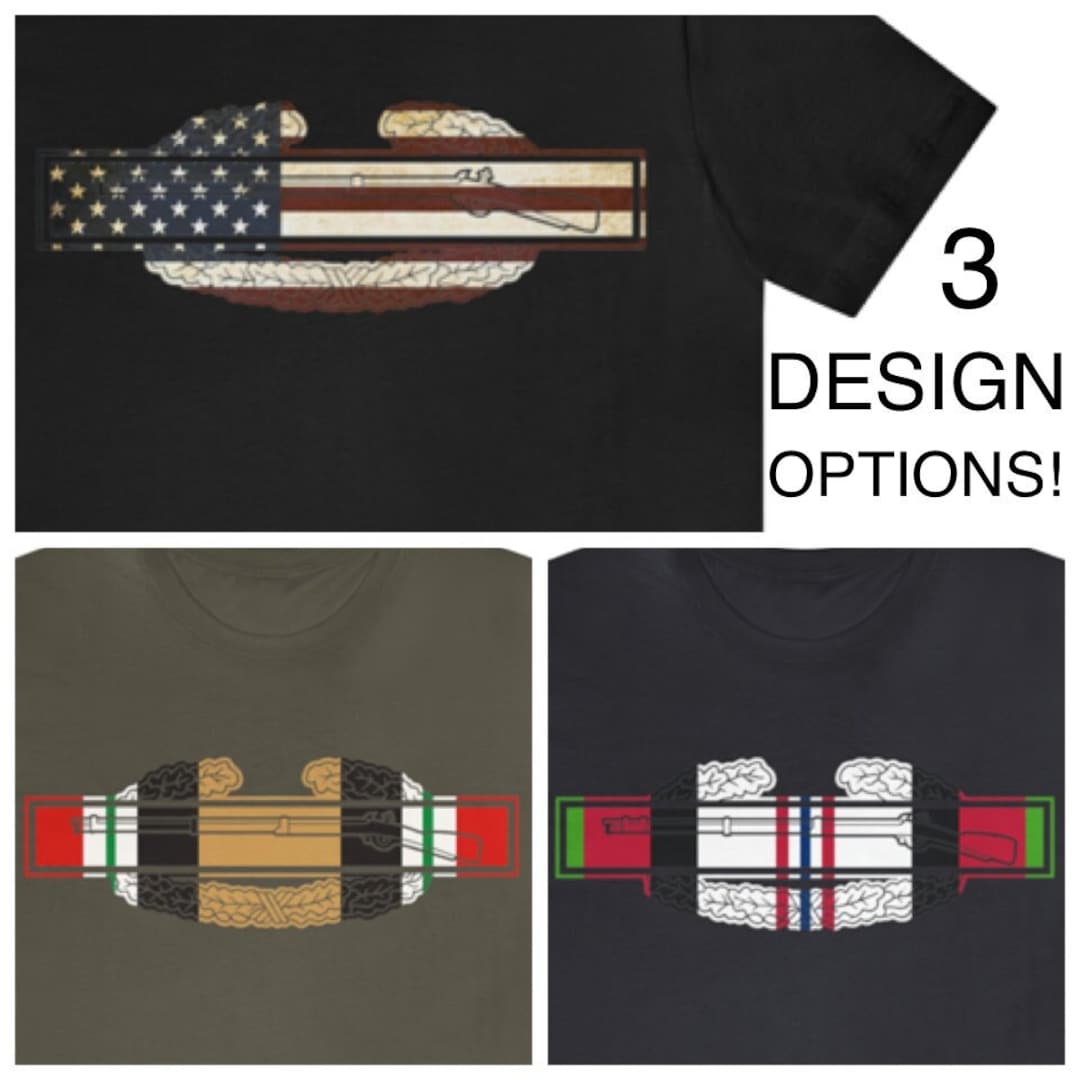 Cib/combat Infantryman Badge Flag/oef/oif Unisex Jersey Short Sleeve T ...