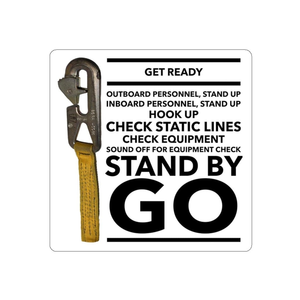 Airborne Static Line, Jumpmaster Commands Sticker - Etsy