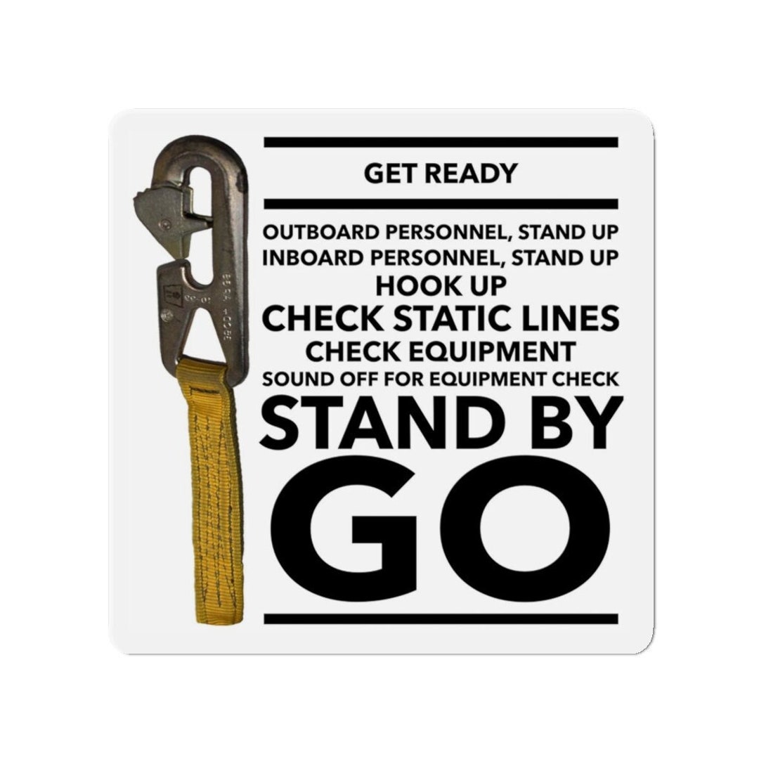 Airborne Static Line, Jumpmaster Commands - Magnet - Etsy
