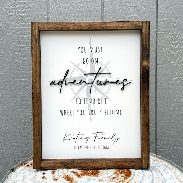 Farmhouse Travel Sign - Etsy