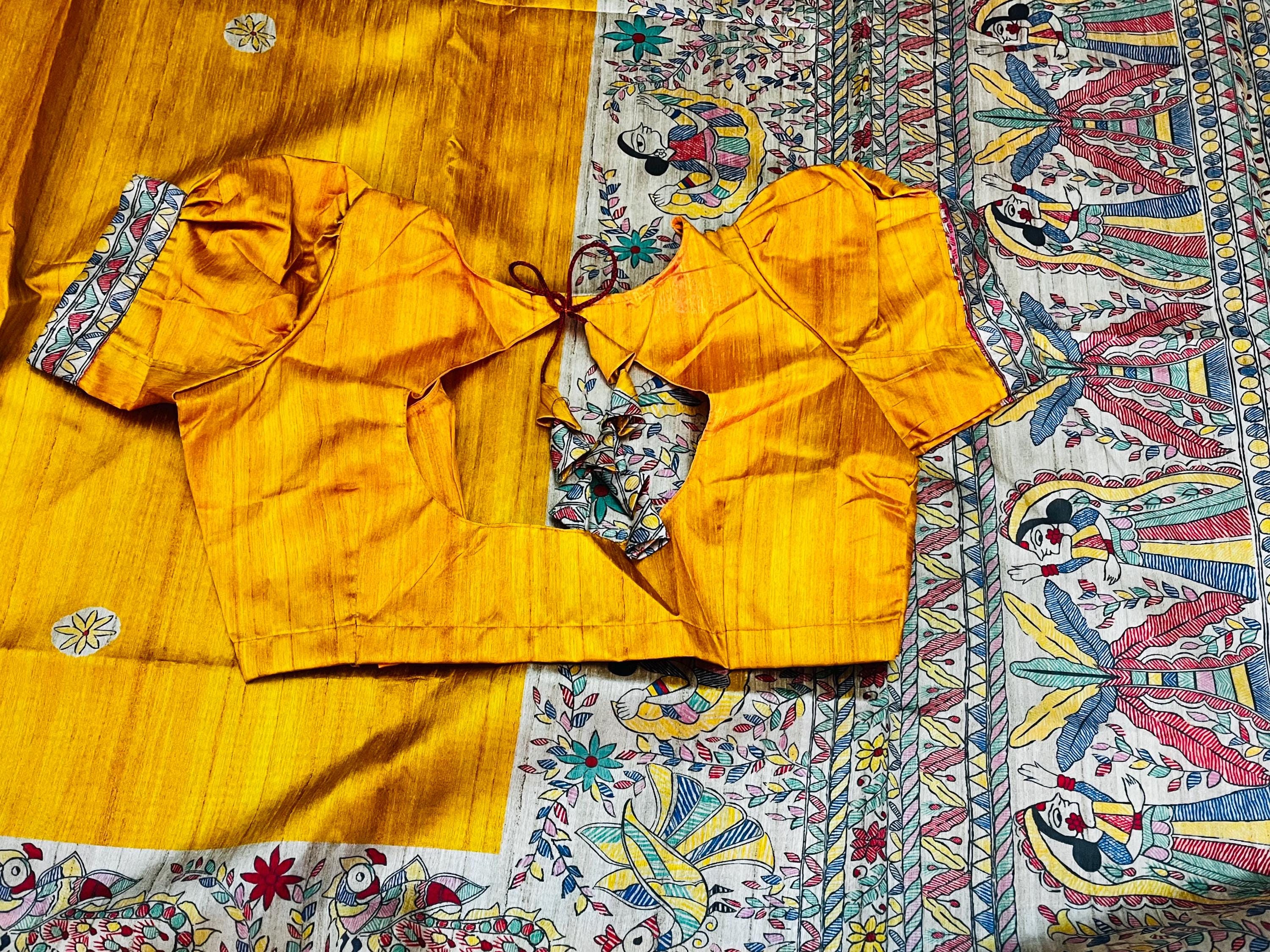 Gicha Silk by Silk Saree With Stitched Designer Blouse - Etsy
