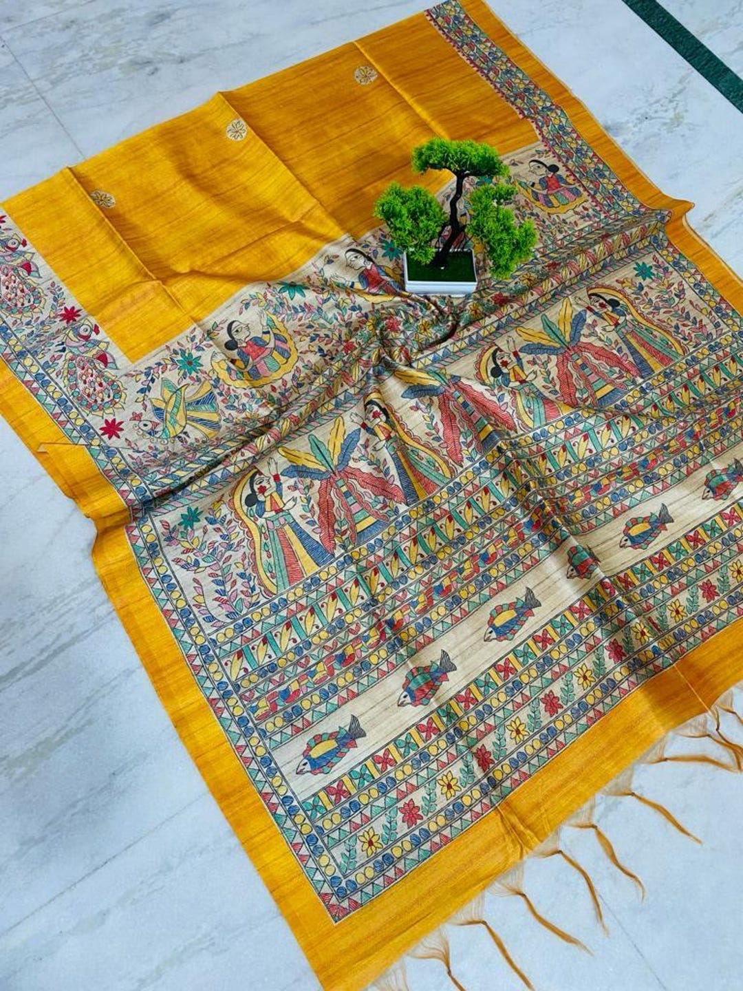 Gicha Silk by Silk Saree With Stitched Designer Blouse - Etsy