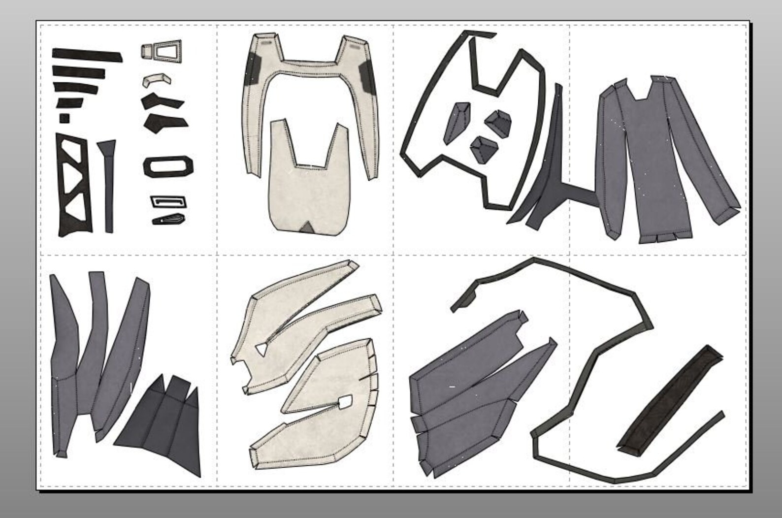 Cyborg Full Armor Pepakura FOAM Unfold - Etsy