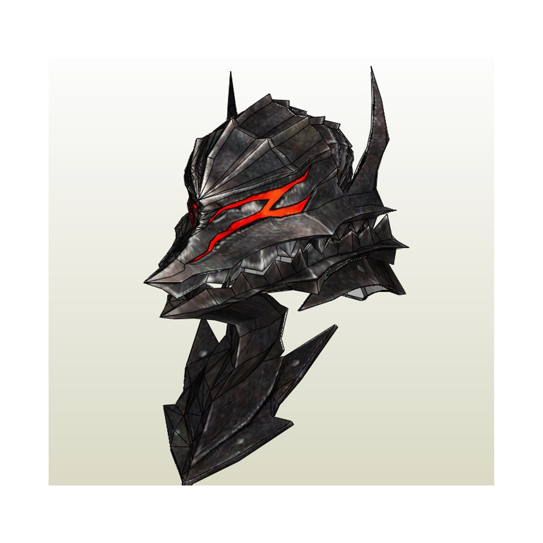 Berserker Helmet - Pepakura FOAM Unfold - Etsy