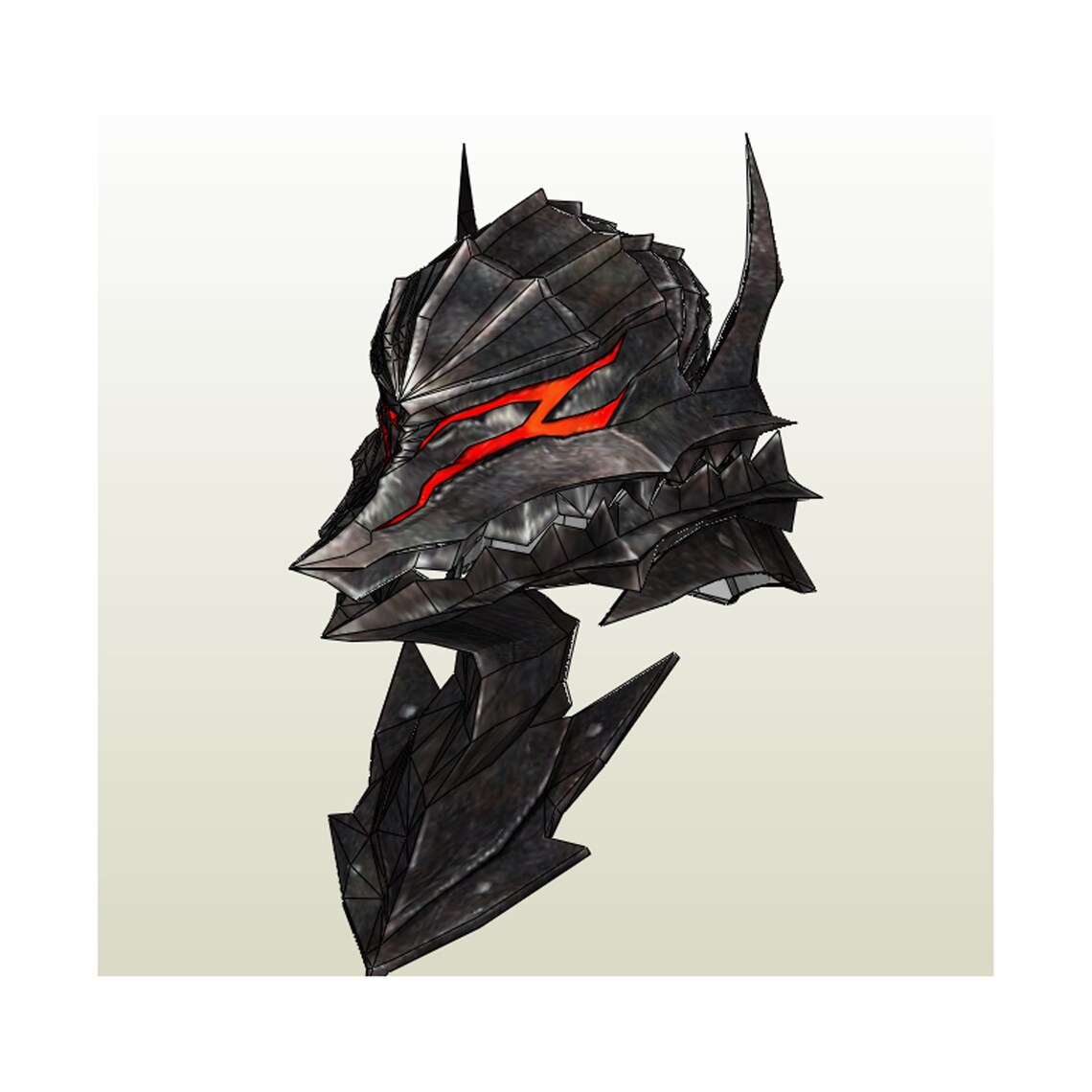 Berserker Helmet Pepakura FOAM Unfold - Etsy