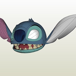 Stitch Mask Pepakura FOAM Unfold - Etsy