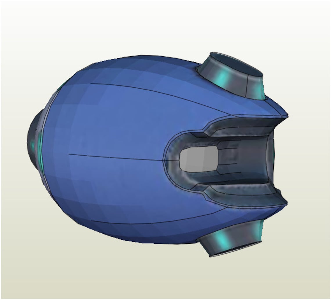 Mega Man X-buster Pepakura FOAM Unfold - Etsy