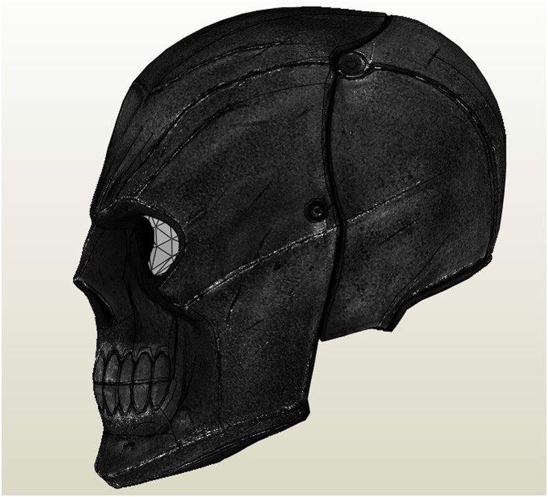 Black Mask Pepakura FOAM Unfold | Etsy