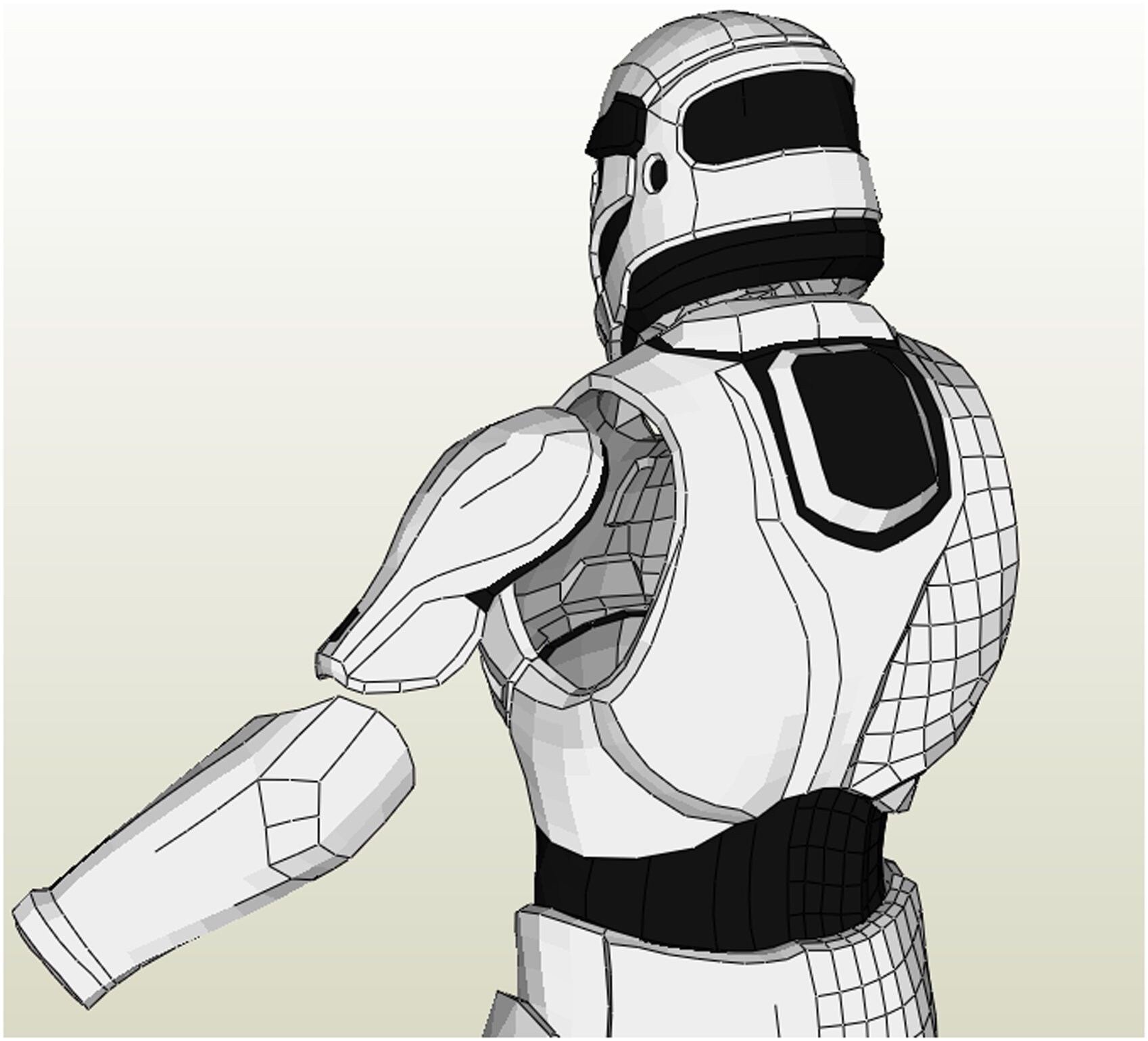 Concept Trooper Armor Pepakura FOAM Unfold | Etsy