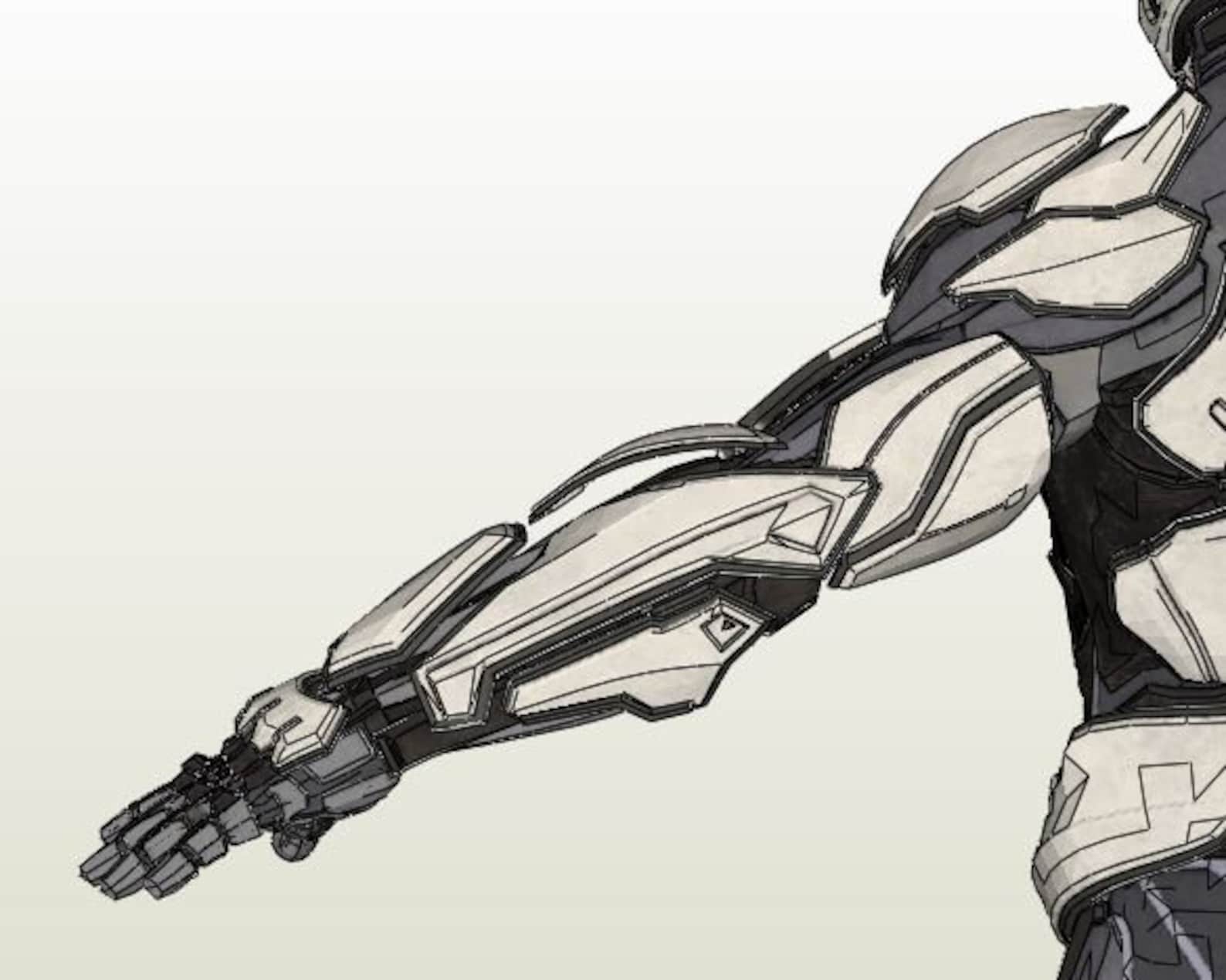 Cyborg Full Armor Pepakura FOAM Unfold - Etsy