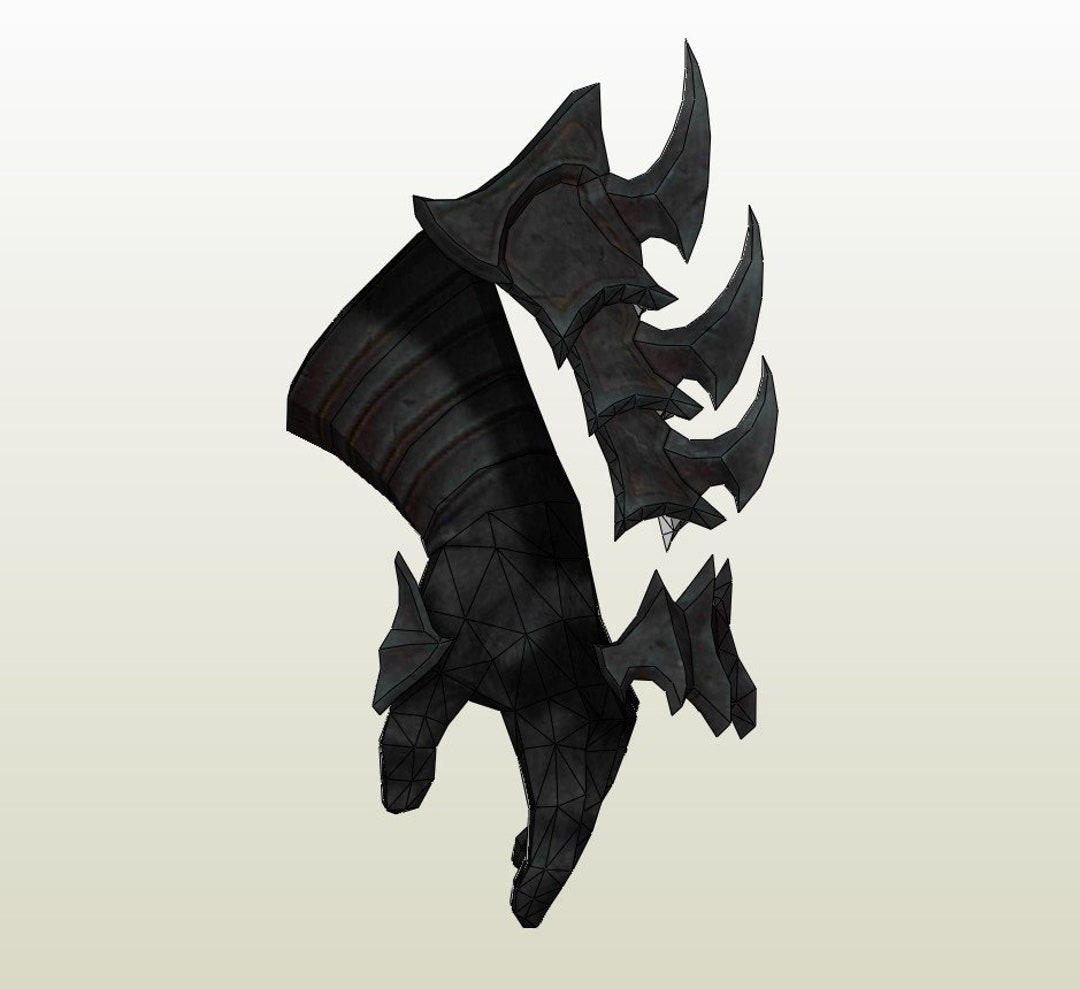 Medieval Bat Gauntlet - Pepakura Foam Unfold - Etsy