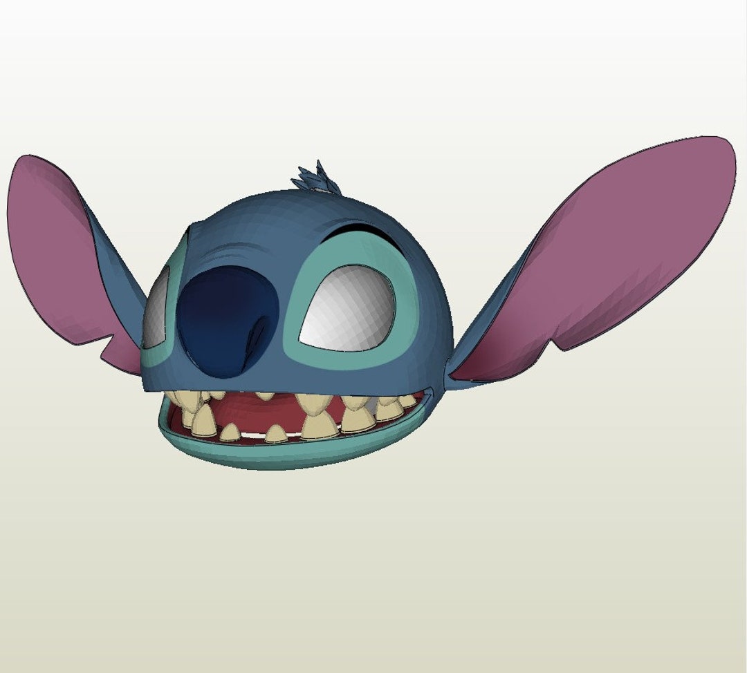 Stitch Mask Pepakura FOAM Unfold - Etsy