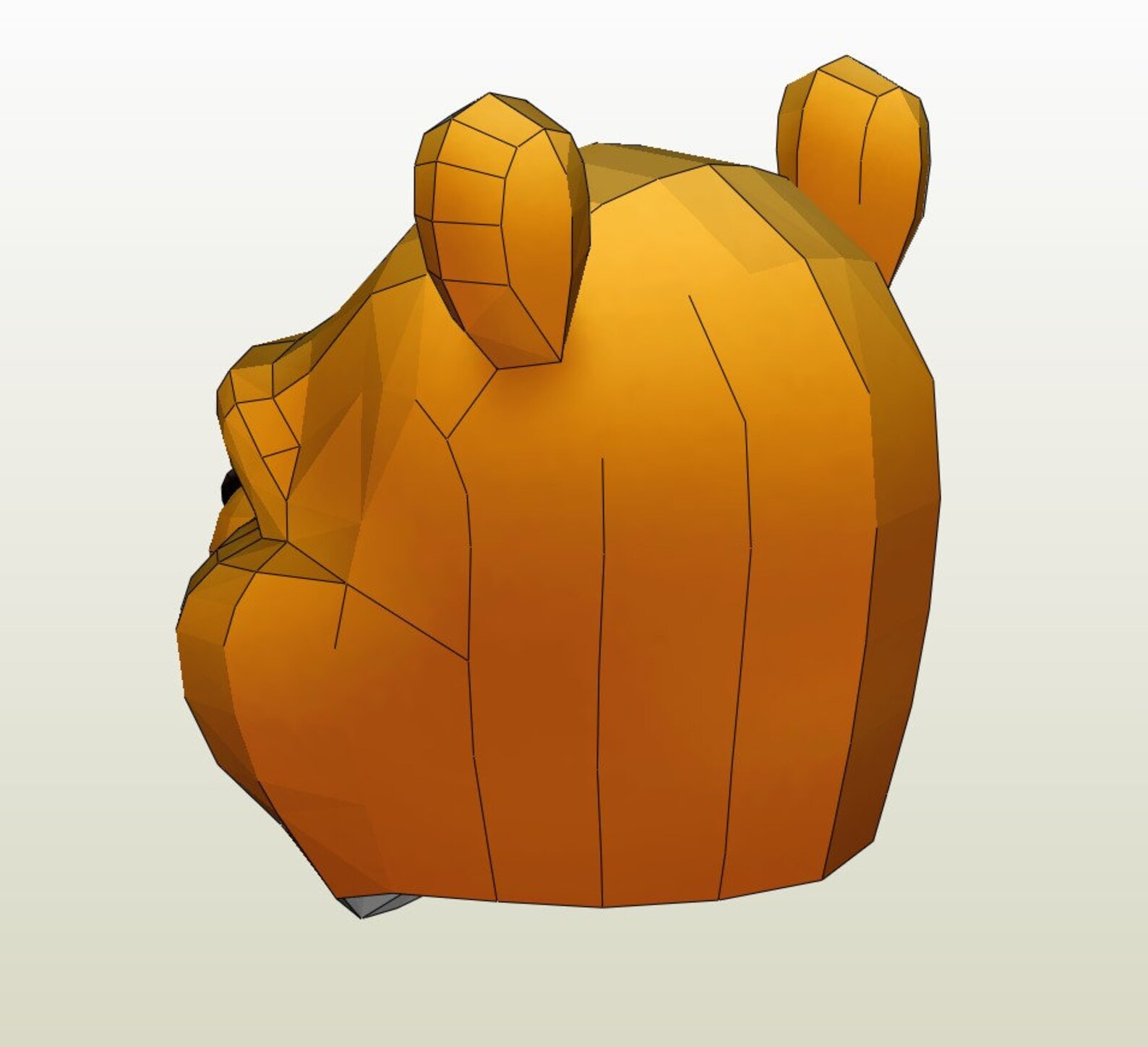 Bear Mask Pepakura FOAM Unfold - Etsy