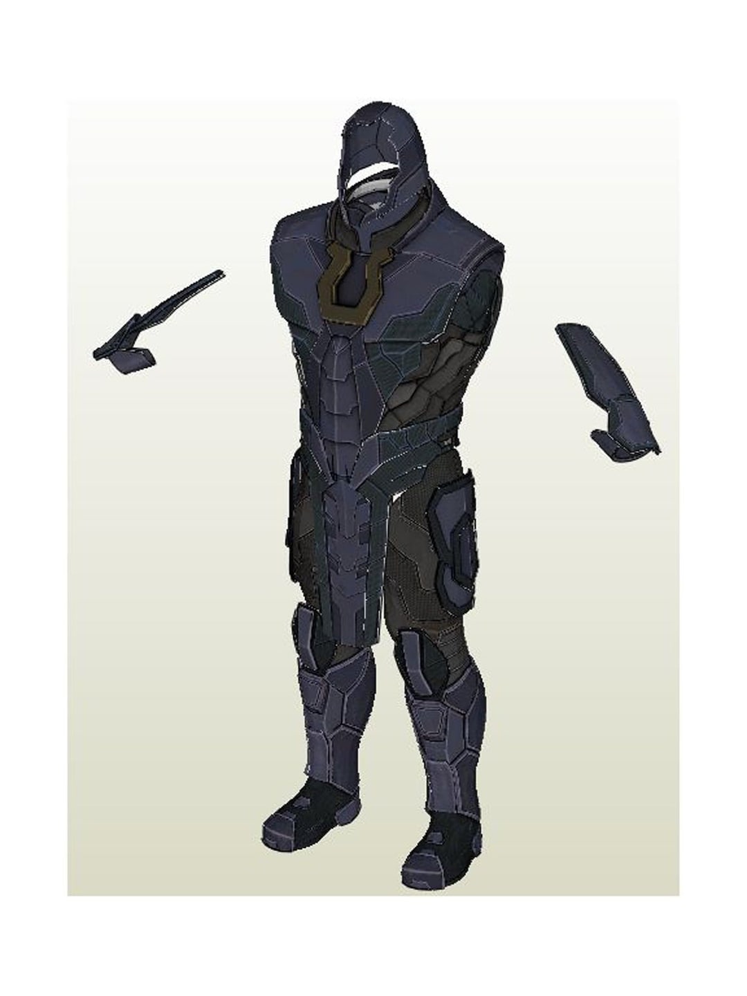 Dark Full Armor - Pepakura FOAM Unfold - Etsy Canada