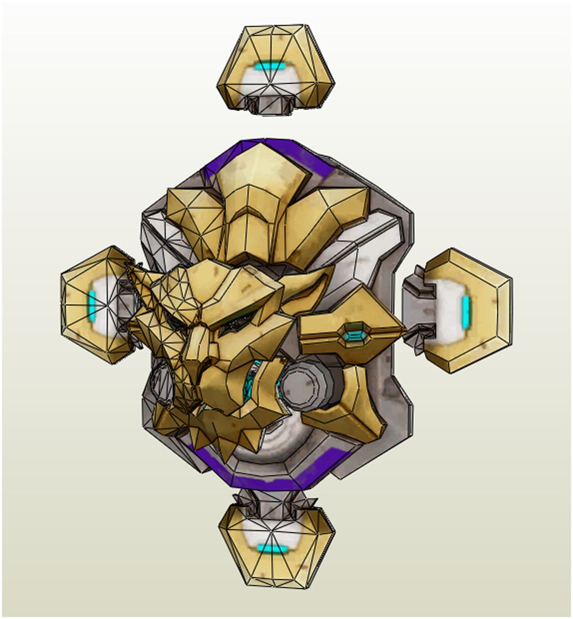 Lionhardt Shield - Pepakura FOAM Unfold - Etsy