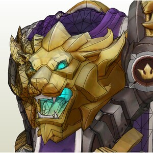 Lionhardt Full Armor - Pepakura FOAM Unfold - Etsy Canada