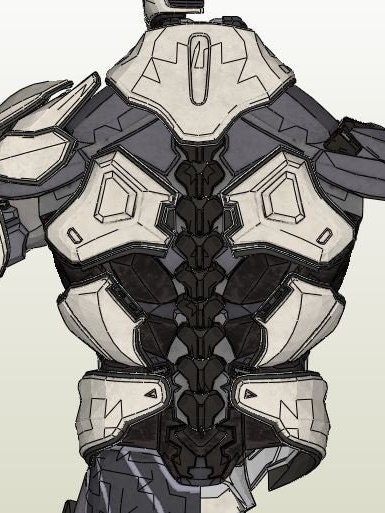 Cyborg Full Armor Pepakura FOAM Unfold - Etsy