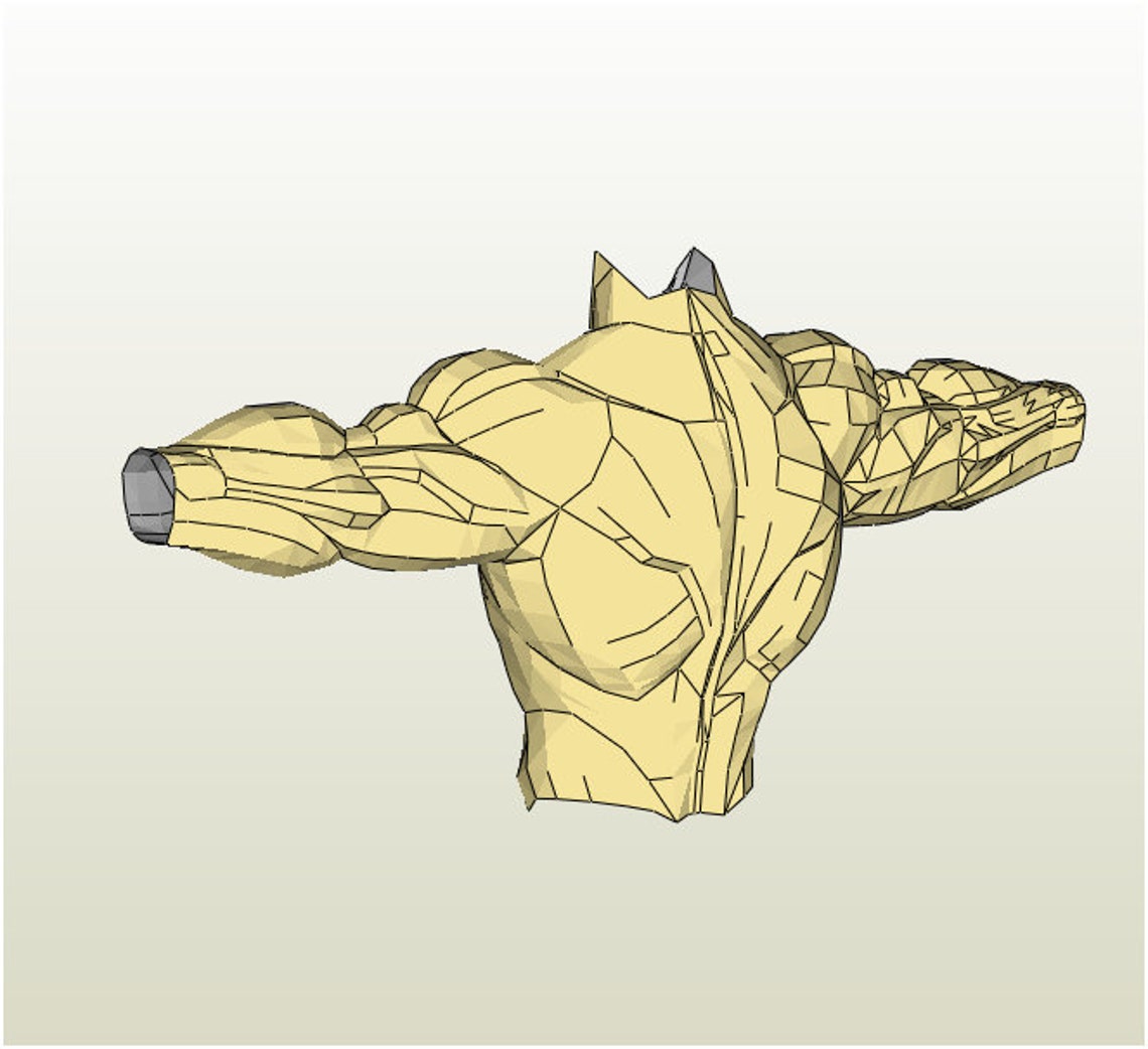 Muscle Suit Torso Pepakura FOAM unfold | Etsy