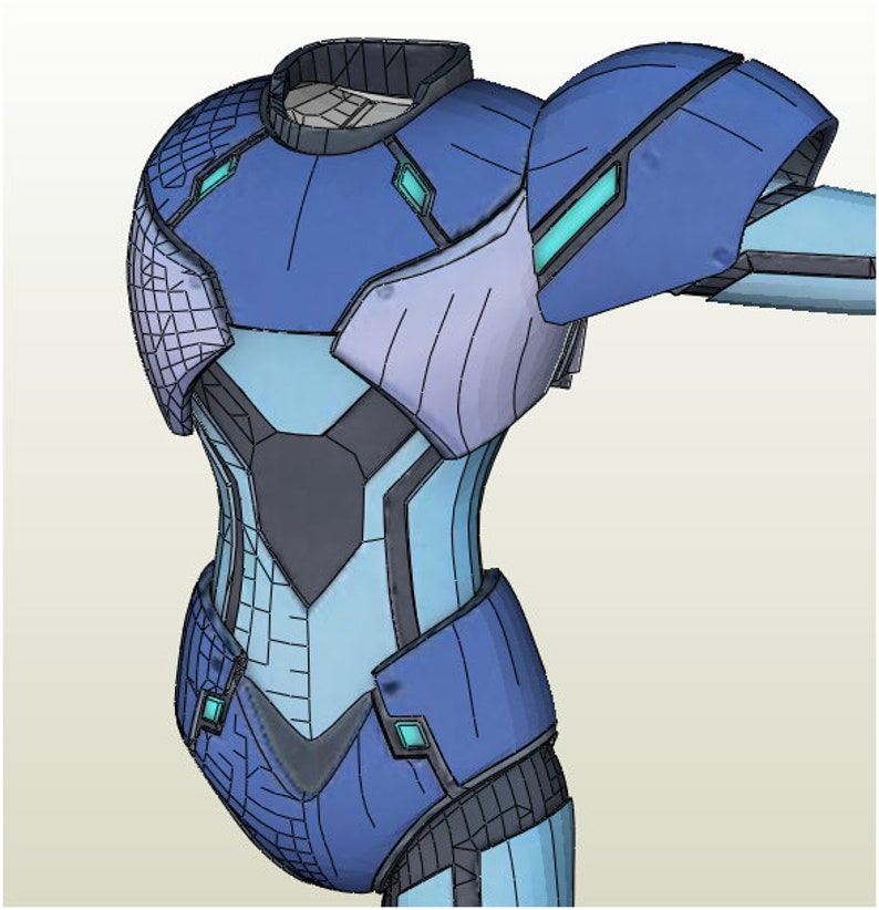 Mega Man X Full Body Armor - Pepakura FOAM Unfold - Etsy