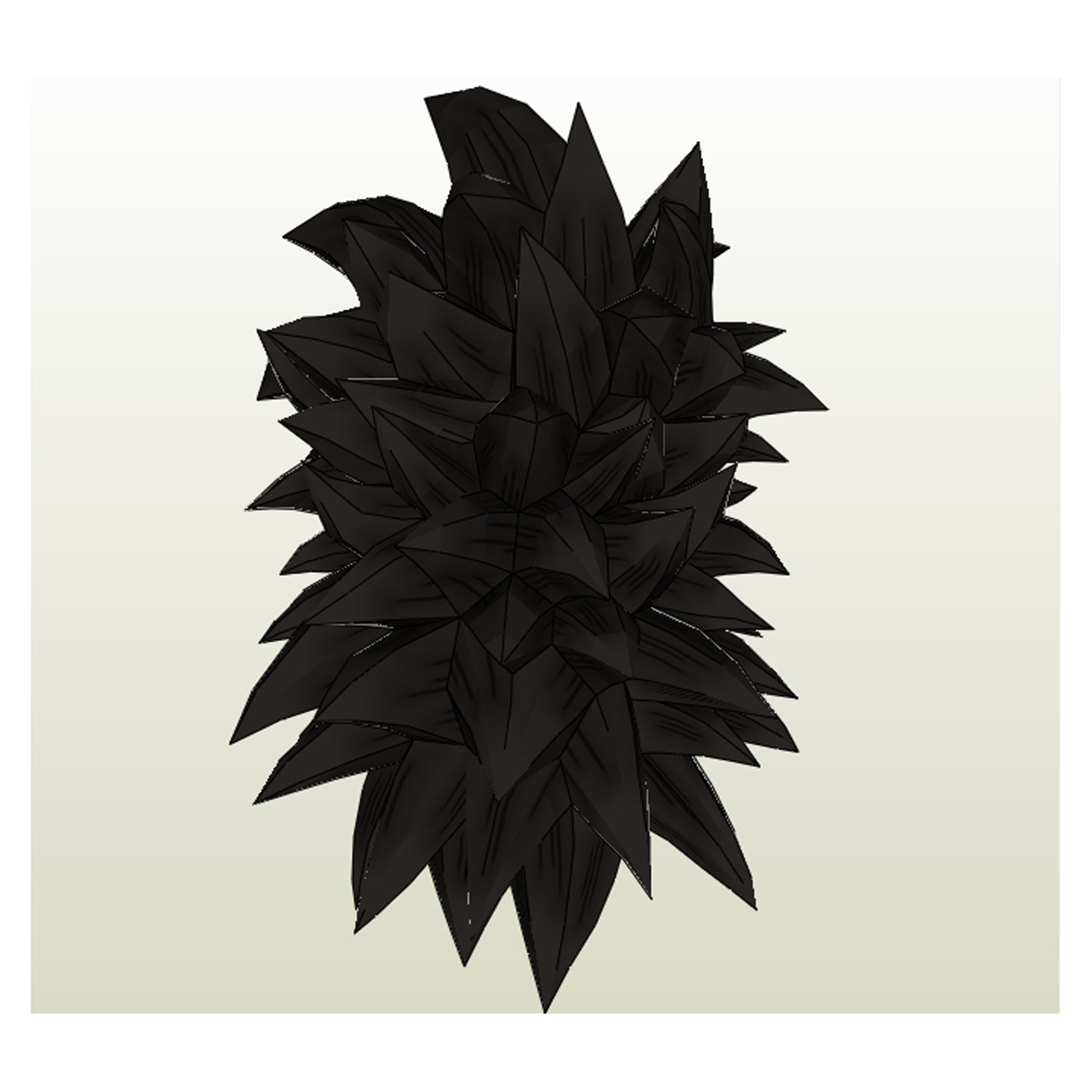 Main SS4 Hair Pepakura FOAM Unfold - Etsy