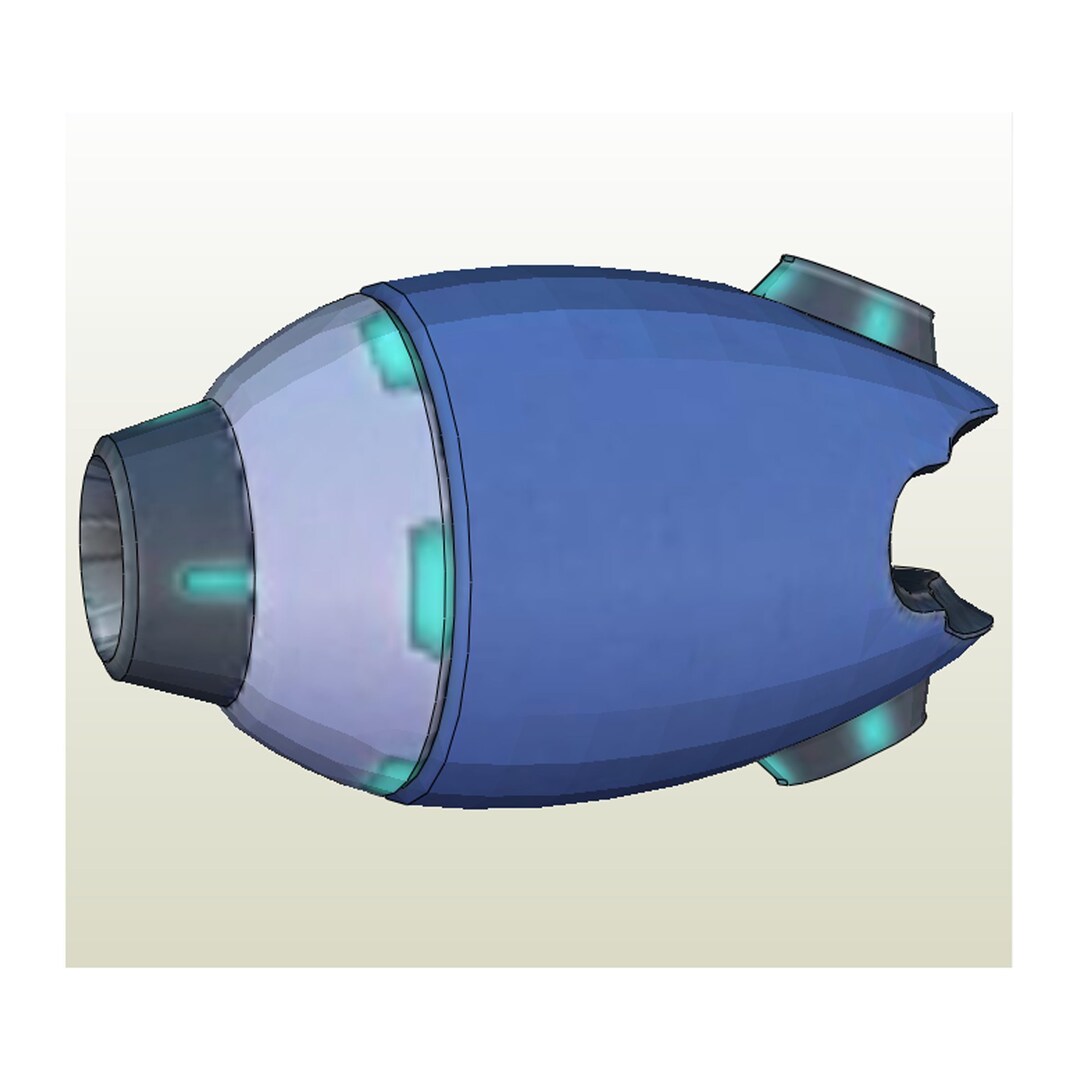 Mega Man X-buster Pepakura FOAM Unfold - Etsy