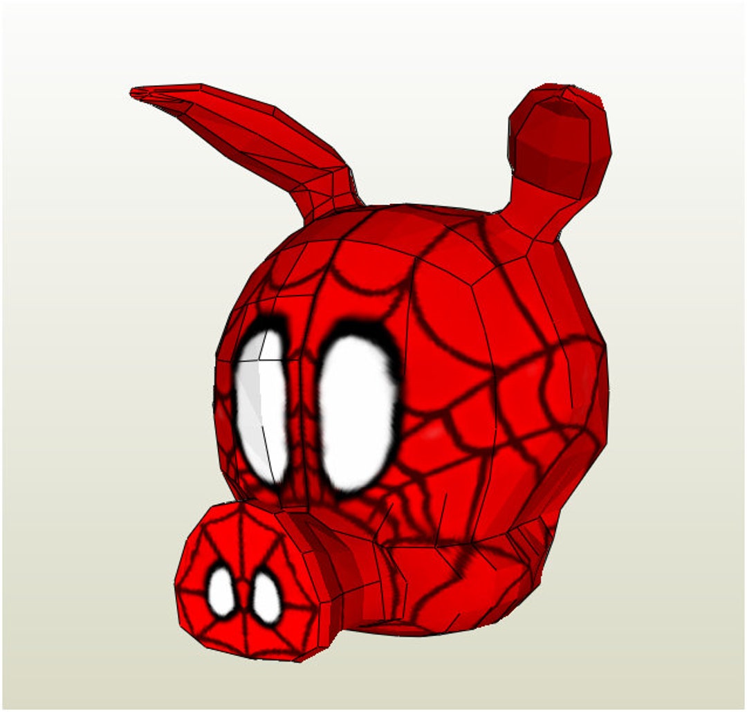 Pig Mask Pepakura FOAM Unfold - Etsy