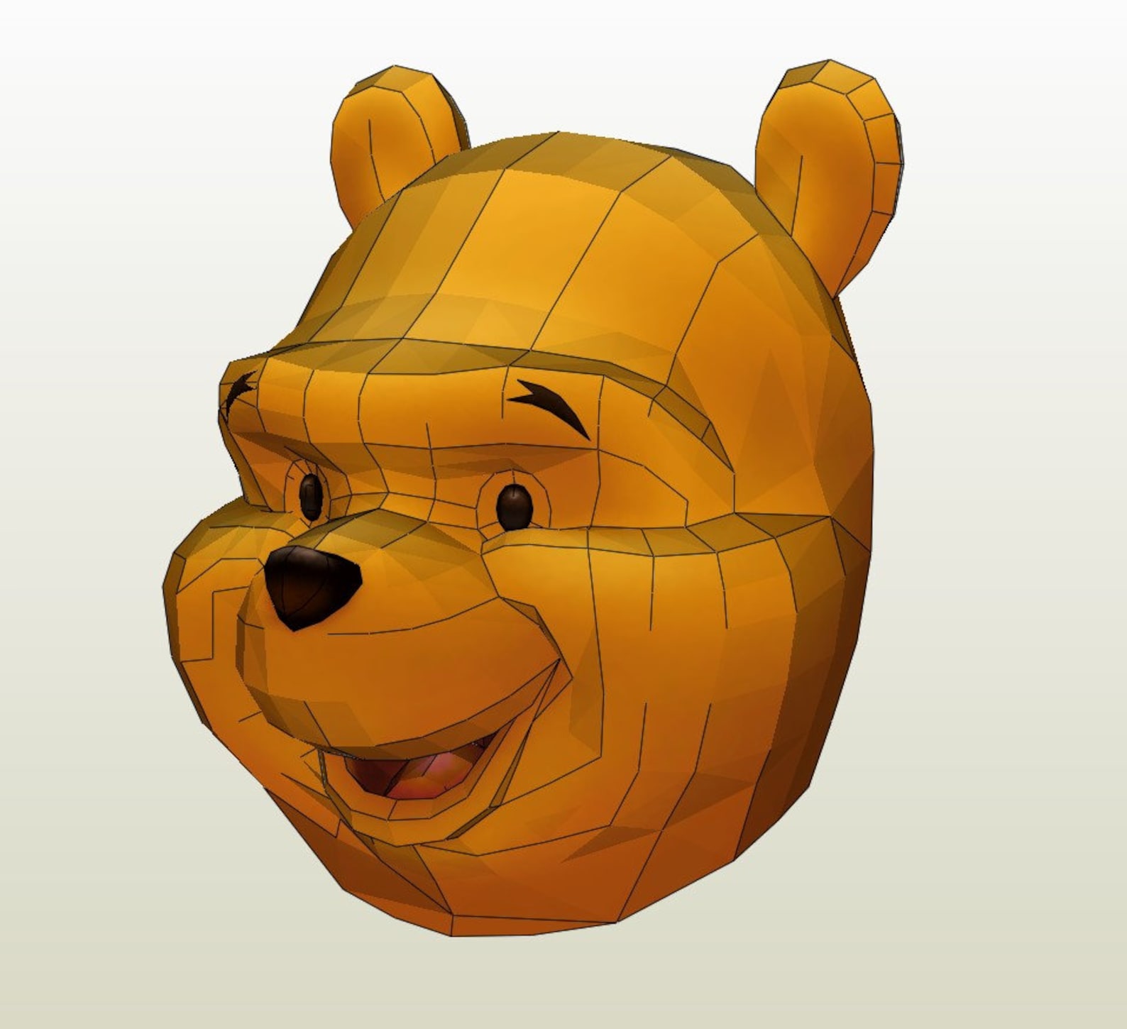 Bear Mask Pepakura FOAM Unfold - Etsy