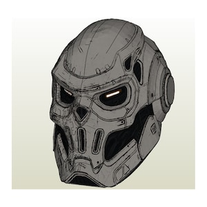 Task Master Helmet Pattern- Pepakura FOAM Unfold - Etsy