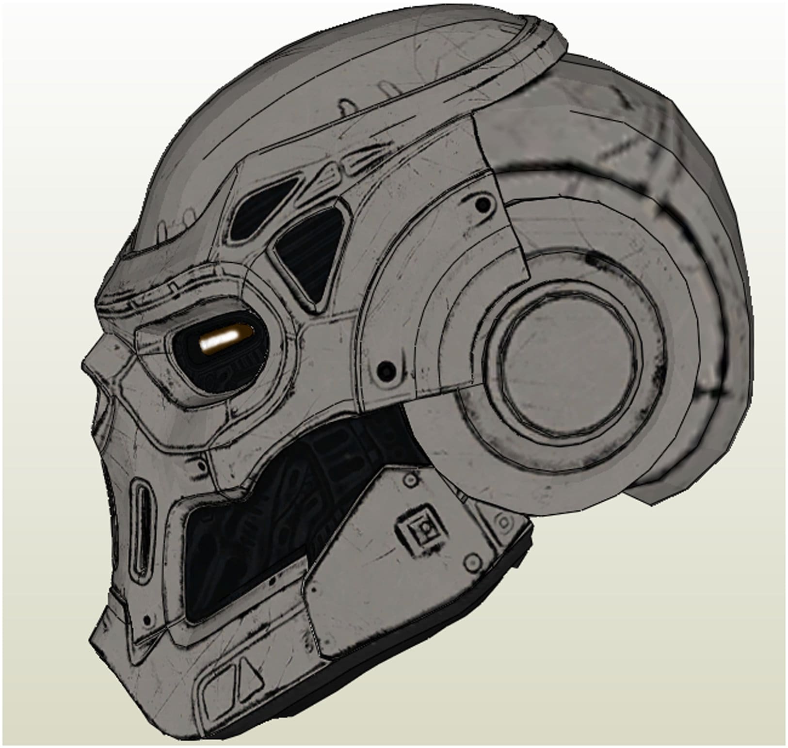 Task Master Helmet Pattern Pepakura FOAM Unfold | Etsy