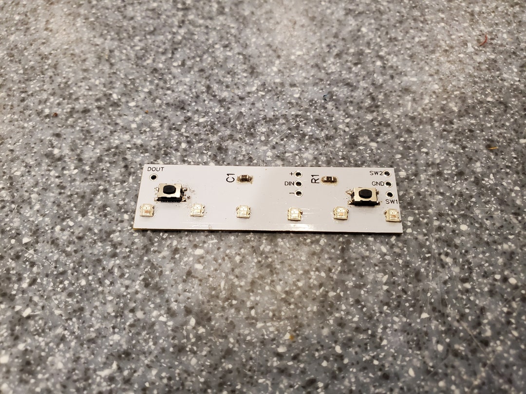 6 Segment Neopixel Card Style Switch Board - Etsy