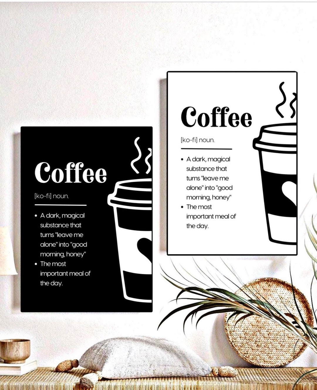 INSTANT DOWNLOAD! Coffee Noun Wall Sign, Kitchen Sign, Brewing Print ...