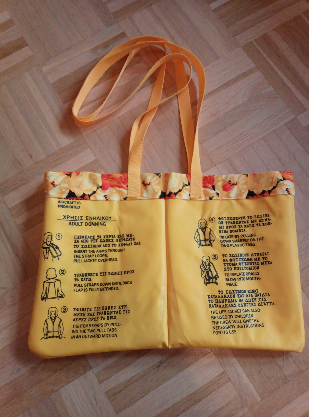 Upcycling Shopping Handbag Life Jacket Shoulder Bag Shopper - Etsy